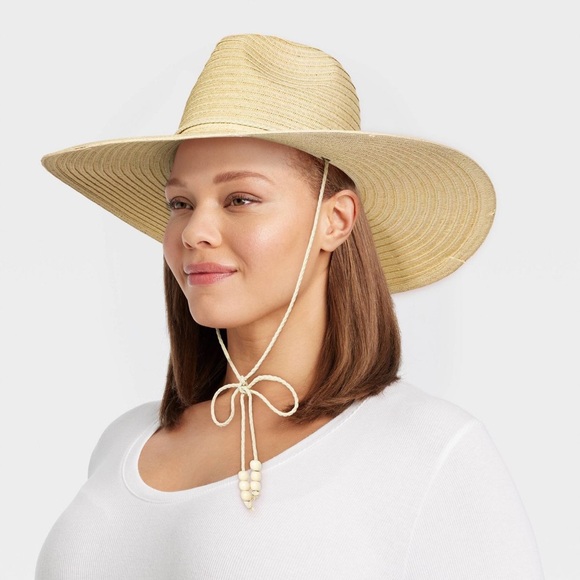 Universal Thread | Accessories | Universal Thread Tan Wide Brim Fedora ...